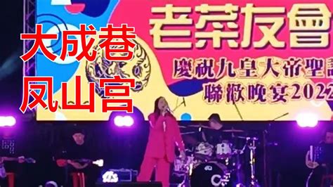 大成巷凤山宫䓤芧园 老菜友会 庆祝九皇大帝聖诞联欢晚宴 歌台夜 歌台金牌司仪刘玲玲和王雷part 1 Youtube