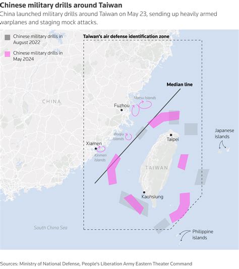 China Launches Punishment War Games Around Taiwan Reuters