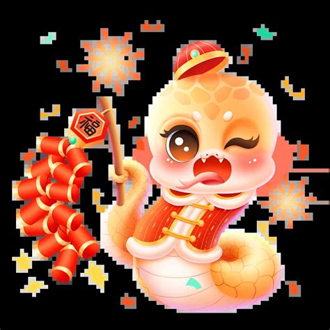 免抠蛇年新年卡通可爱蛇形象吉祥喜庆 11图片插画图片素材 花瓣网