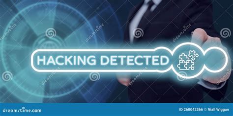 Sign Displaying Hacking Detected Concept Meaning Activities That Seek