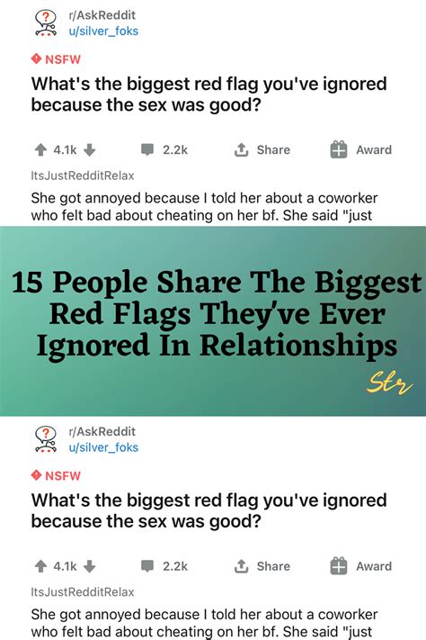 15 People Share The Biggest Red Flags They Ve Ever Ignored In Relationships Artofit