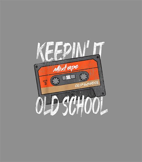 Old School Hip Hop 80s 90s Vintage Mixtape Cassette Tape Digital Art By