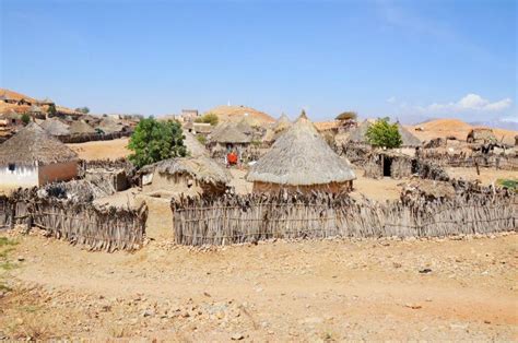 Eritrean Village In Western Part Of The Country Stock Image Image Of