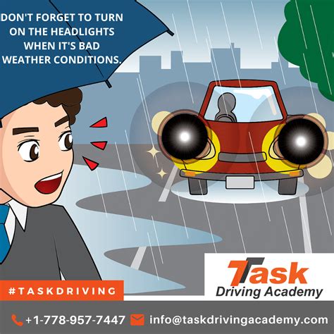 7 Essential Tips For Driving Safely In The Rain Task Driving Academy