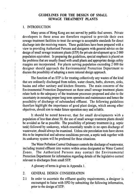 Pdf Sewage And Water Treatment Plant Guidelines Dokumen Tips