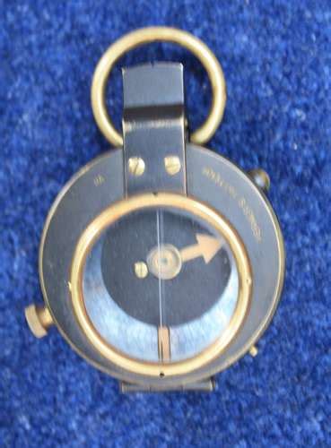 1916 Dated British Army Officers Compass And Leather Case