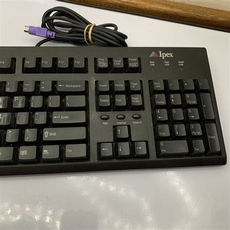 Ipex Computer Keyboard Wired Ps2 Black Model Rt2958tw Pn 128304 301