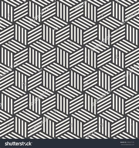 Stripe Cube Pattern Stock Vector Royalty Free 278327135 Shutterstock
