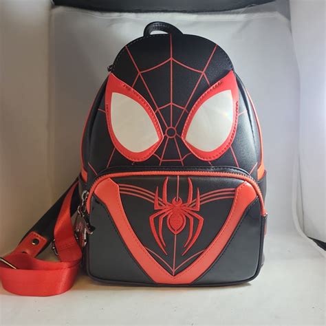 Loungefly Marvel Spider Man Miles Morales Backpack Spiderverse Faux