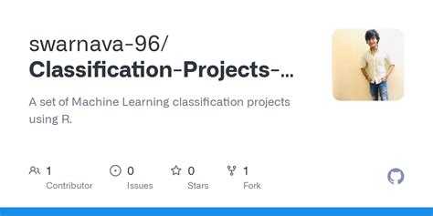 Github Swarnava 96classification Projects Using Using R A Set Of