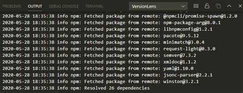 GitHub Anaer Vscode Versionlens
