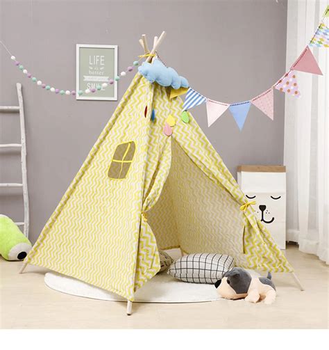 1,35 м детская палатка Tipi, детская Вигвама, хлопок, холст, вигвам, 10 ...