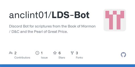 Github Anclint01 Lds Bot Discord Bot For Scriptures From The Book Of