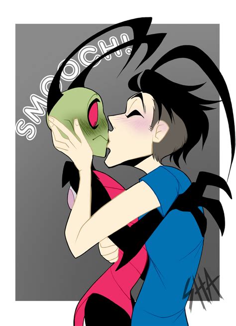 Zim X Dib Smooch By Shabiest On Deviantart