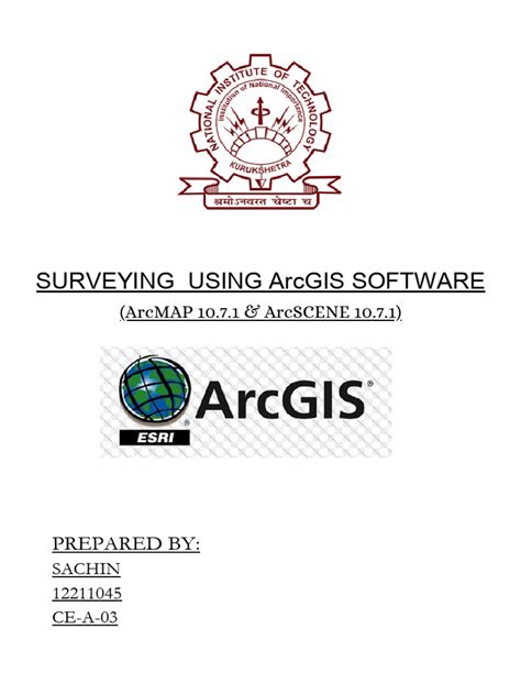 Surveying Using Arcgis Software Pdf Geographic Information System