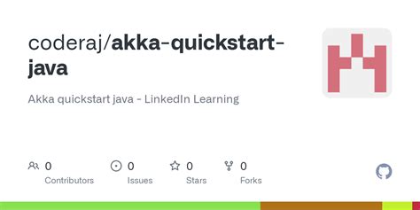 Github Coderaj Akka Quickstart Java Akka Quickstart Java Linkedin