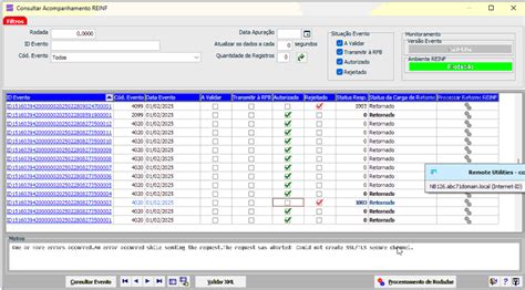 Efd Reinf Mensagem An Error Occured While Sending The Request The Request Was Aborted