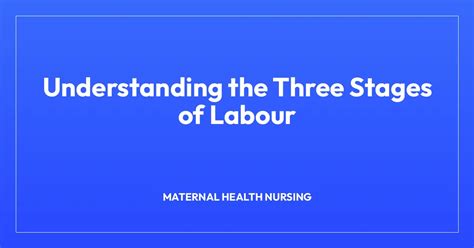 Understanding The Three Stages Of Labour • Bns Institute