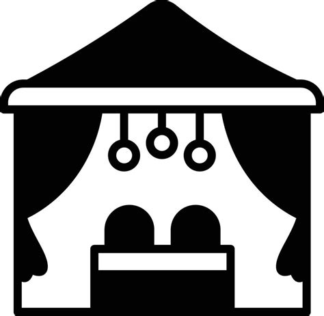 Beach Cabana Glyph And Line Vector Illustration 42608303 Vector Art At