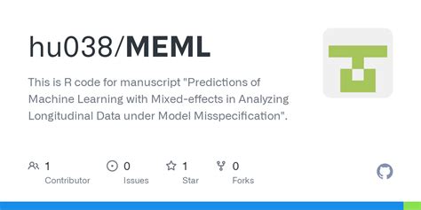 GitHub Hu MEML This Is R Code For Manuscript Predictions Of Machine Learning With Mixed