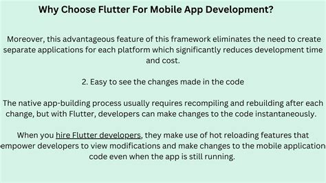 Why Choose Flutter For Mobile App Development Ppt