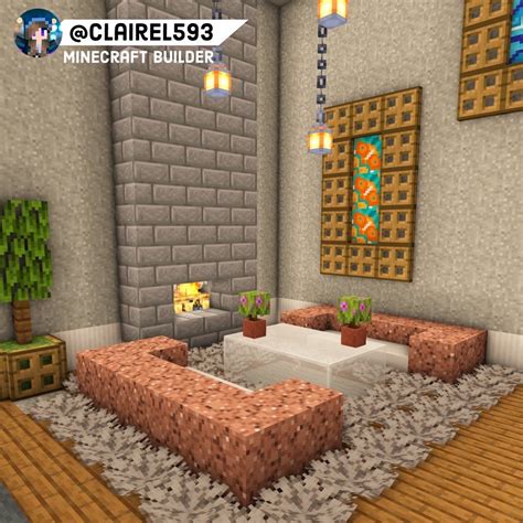 Minecraft Living Room Design