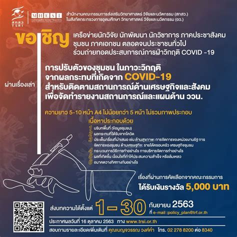สกสว ประกาศ 📌📢 ภารกิจนโยบาย