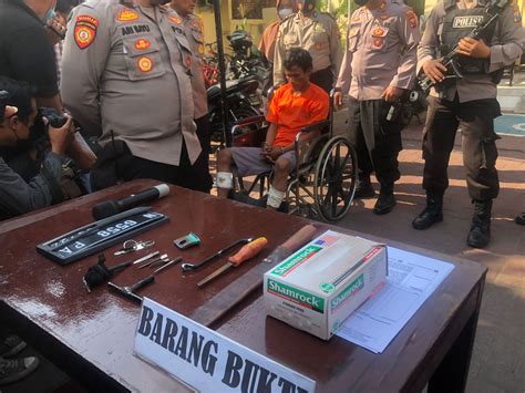 Polisi Tembak Pelaku Curanmor Di Kedung Cowek Karena Kabur Saat Hendak