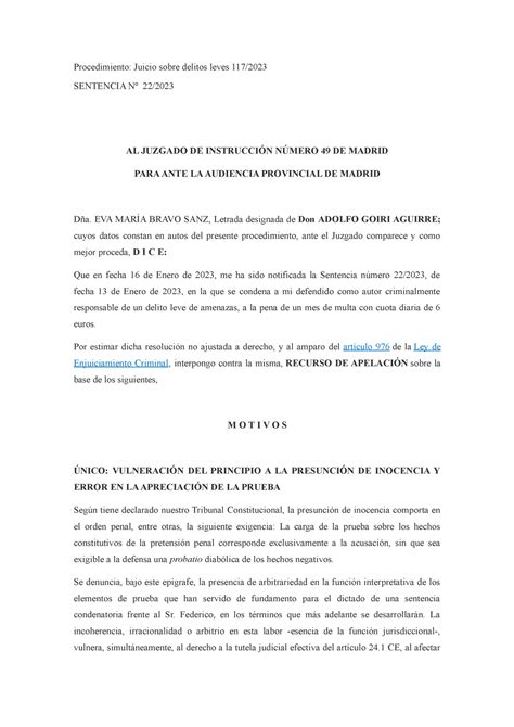 Modelo Recurso De Reposici N Word Actualizado Enero Hot Sex Picture