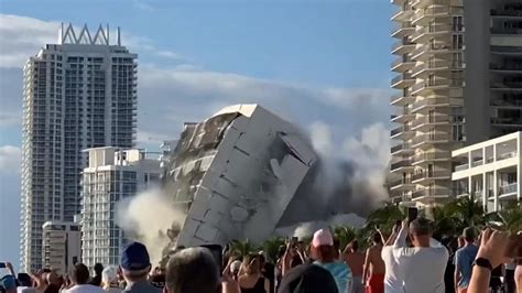 Miami Beach Perde Un Pezzo Di Storia Il Forte Boato Poi Il Crollo