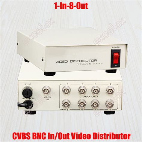 Jual 1 In 8 Out Cvbs Analog Video Distributor Multiplexer Splitter For Cctv Security Camera 8ch