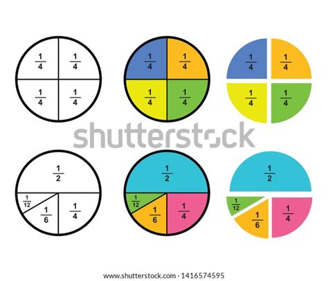 Fraction Mathematics Fraction Calculator Simplifying Fractions เวกเตอรสตอก ปลอดคาลขสทธ