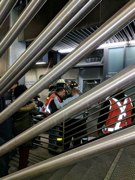 Long Island Rail Road Train Derails At Atlantic Terminal In Brooklyn