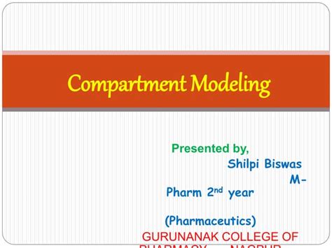 Compartment Modeling Pptx Lung And Respiratory Health Diseases And Conditions