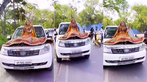 Bride Had To Make A Reel Sitting On The Bonnet Of The Safari An Challan