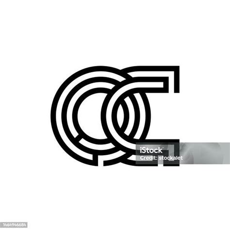 Monogramme Oc Lettre O Et Lettre C Logo Icône De Signature De Police En