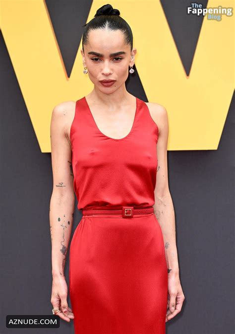 Zoe Kravitz Sexy Flashes Her Hot Tits At Blink Twice Premiere In London Aznude