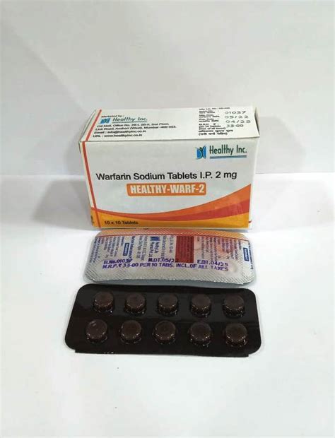 Warfarin Tablets Generic Drugs At Best Price In Mumbai Healthy Inc