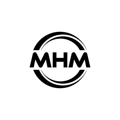 MHM Letter Logo Design In Illustration Vector Logo Calligraphy