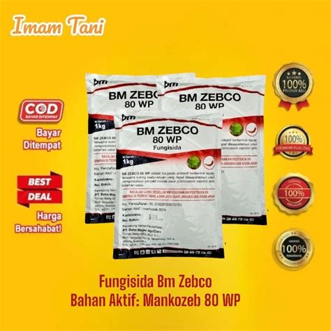 Jual FUNGISIDA BM ZEBCO MANKOZEB 80WP PREMIUM ORIGINAL Shopee Indonesia