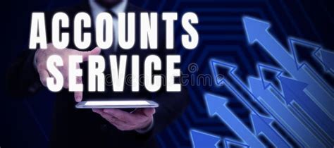Hand Writing Sign Accounts Serviceaccessing List Of User Profiles And