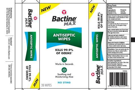 Bactine® Antiseptic Wipes
