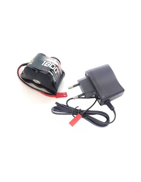 Combo cargador batería de receptor en pirámide V Mah NiMh conector JST Bec Fussion FS MN