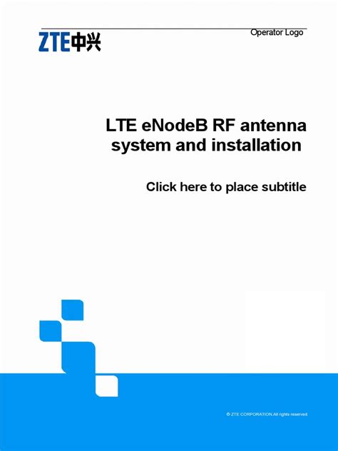 lte enodeb rf antenna system and installation pdf antenna radio