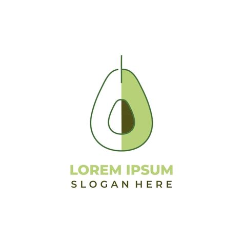 Premium Vector Vector Avocado Logo Lineart Style Avocado Symbol