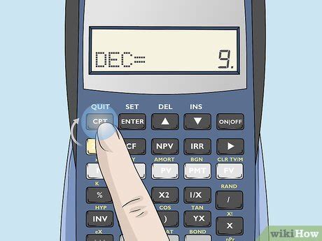 How To Set Decimal Places On A TI BA II Plus Calculator 10 Steps