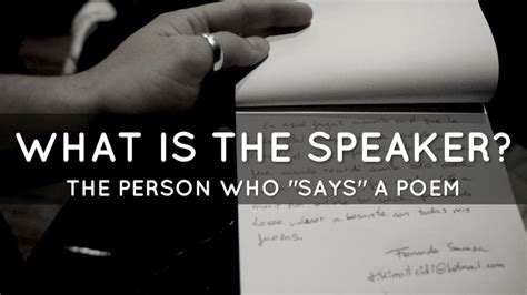 Speaker In Poetry Who Are The Speakers Of The Poem Learn Cram