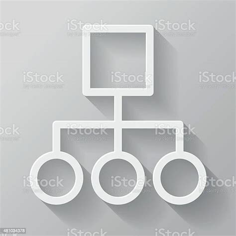 네트워크 종이 여윔 회선 인터페이스 아이콘크기 긴 Shadow 3차원 형태에 대한 스톡 벡터 아트 및 기타 이미지 3차원 형태 그늘 그레이 스케일 Istock