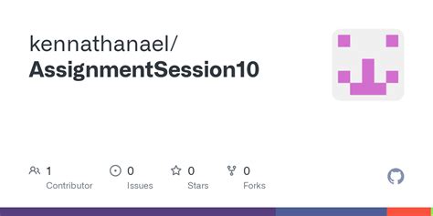 GitHub Kennathanael AssignmentSession