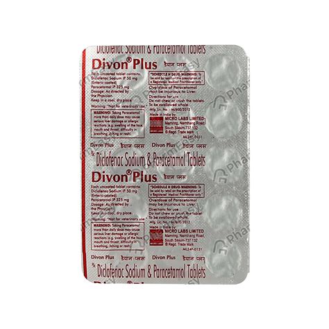 Divon Plus 325mg Strip Of 15 Tablets - Uses, Side Effects, Dosage ...
